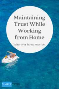 Maintaining Trust in Work from Home Teams
